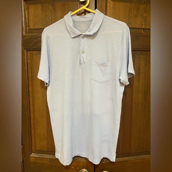 Mack Weldon | Shirts | Mack Weldon Light Blue Collar Shirt Lightweight ...